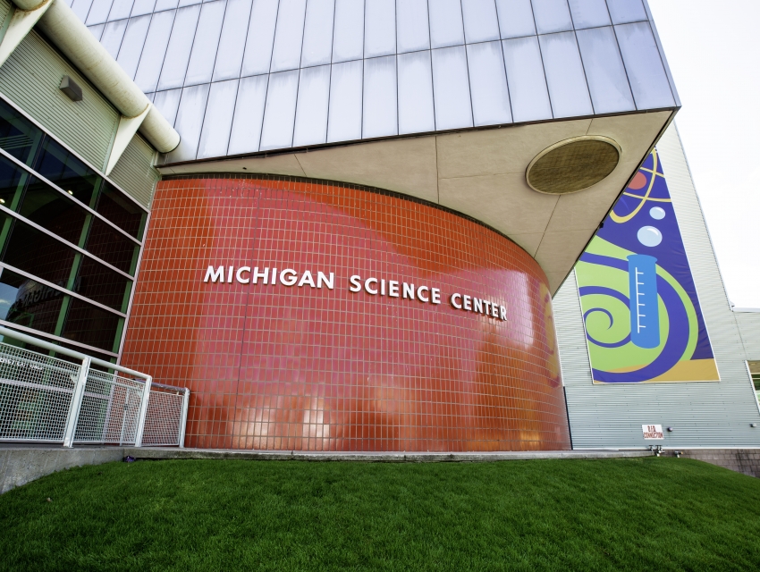 Chrysler IMAX Dome Theatre at the Michigan Science Center, Detroit ...